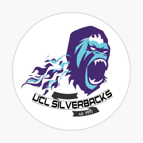 "Silverback Anniversary Disc Ultimate Frisbee" Sticker by sherylwylie ...