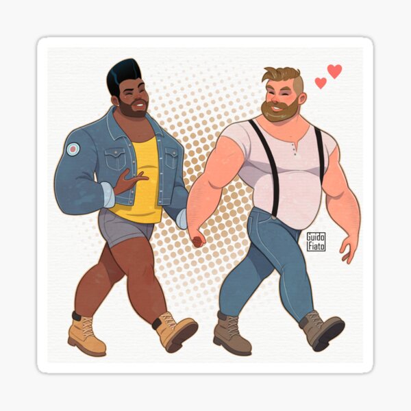 "Walking in Sync" Sticker for Sale by GuFiArt | Redbubble