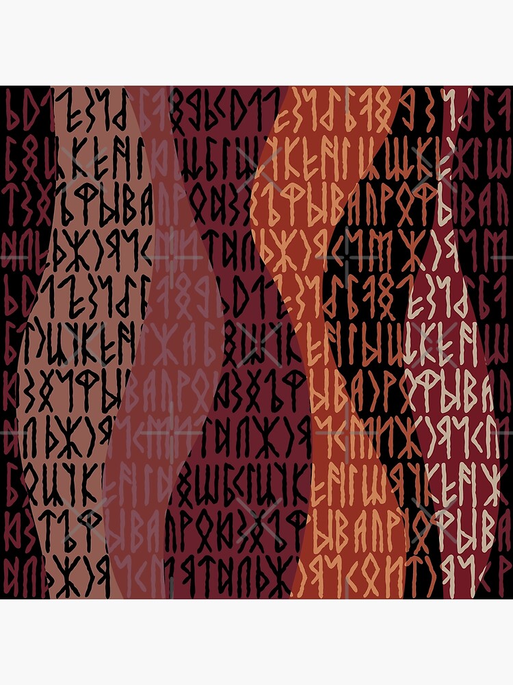 "Runes seamless pattern Runic alphabet" Photographic Print by sylik ...
