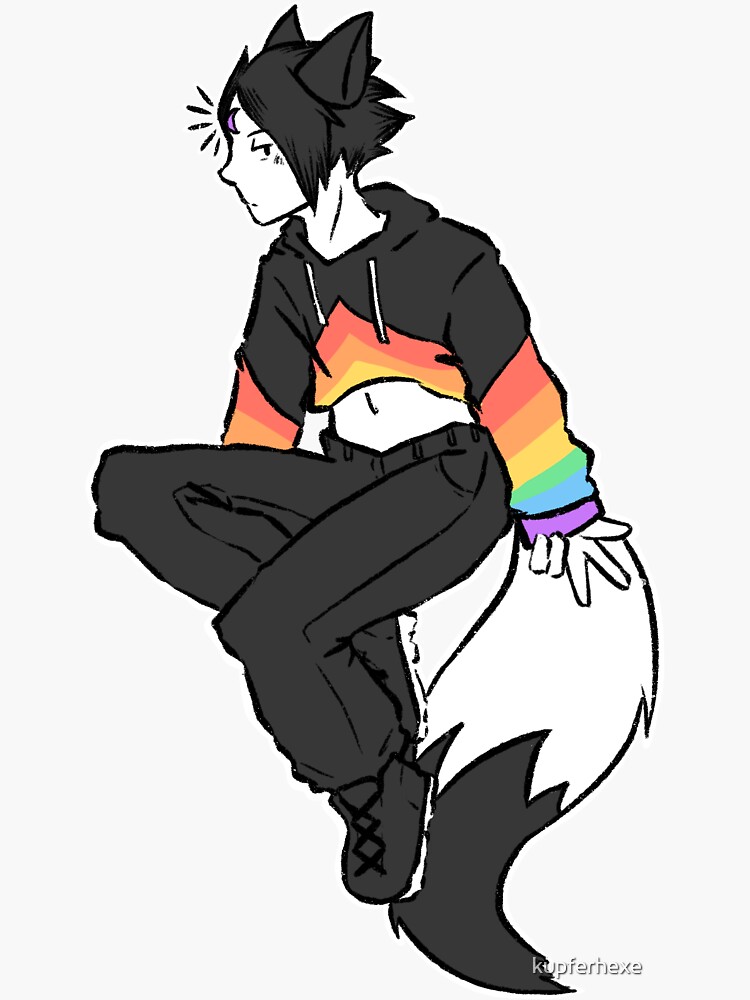 "Foxy Suna" Sticker for Sale by kupferhexe | Redbubble