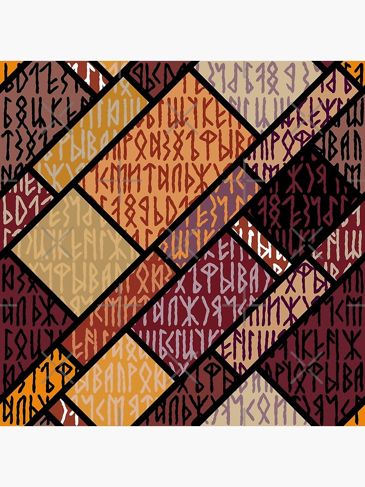 "Runes Runic alphabet pattern" Poster by sylik | Redbubble