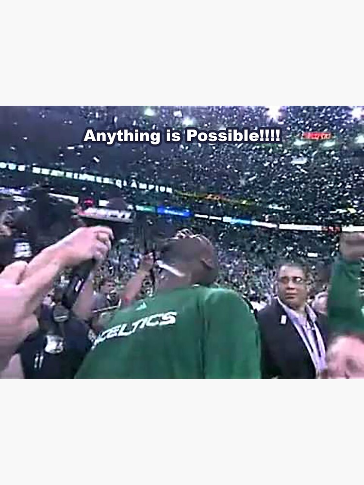 "Kevin Garnett Anything is Possible!" Sticker for Sale by TKcreative ...