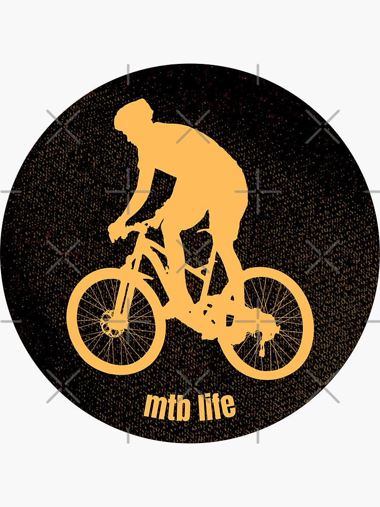 "MTB life" Sticker for Sale by NomadMessenger | Redbubble