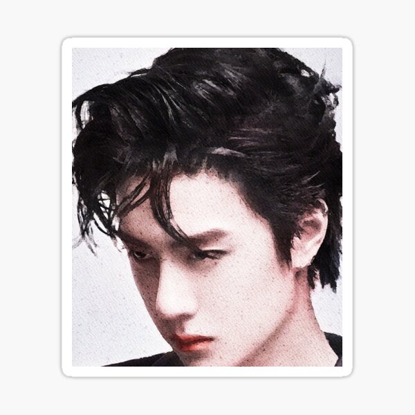 "Yibo, Wang Yibo, Fan Art, Watercolour" Sticker for Sale by ...