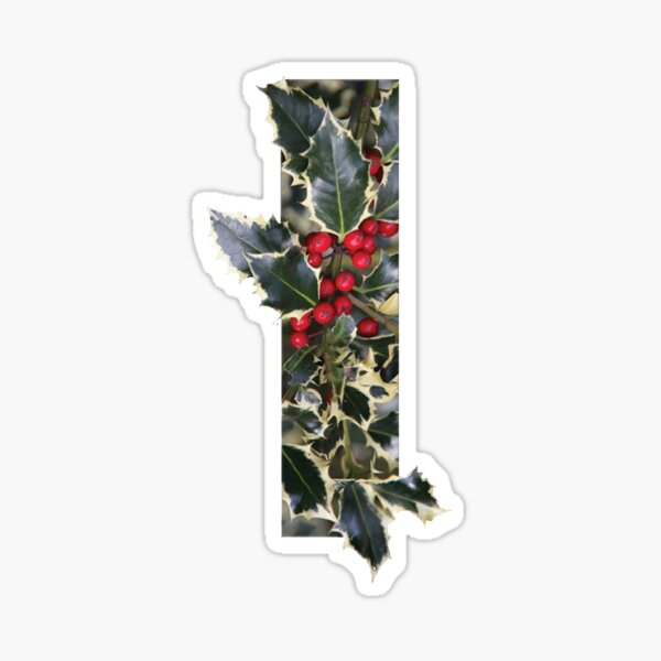 "Floral Letter I - Hedera Helix - Autumn font" Sticker by Tolarlei ...