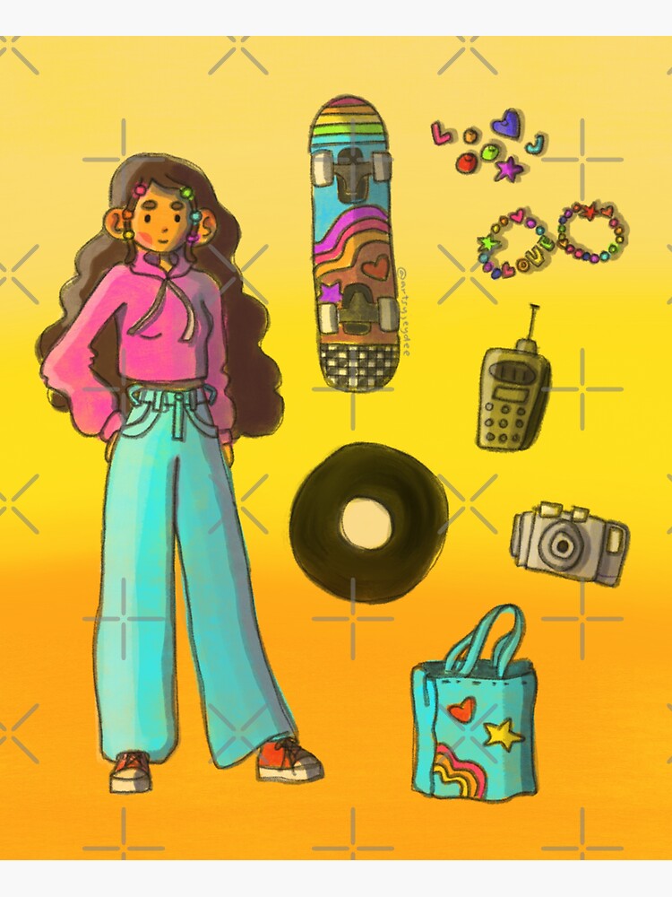 "Indie Kid Starter pack" Sticker for Sale by ArtsyJeydee915 | Redbubble