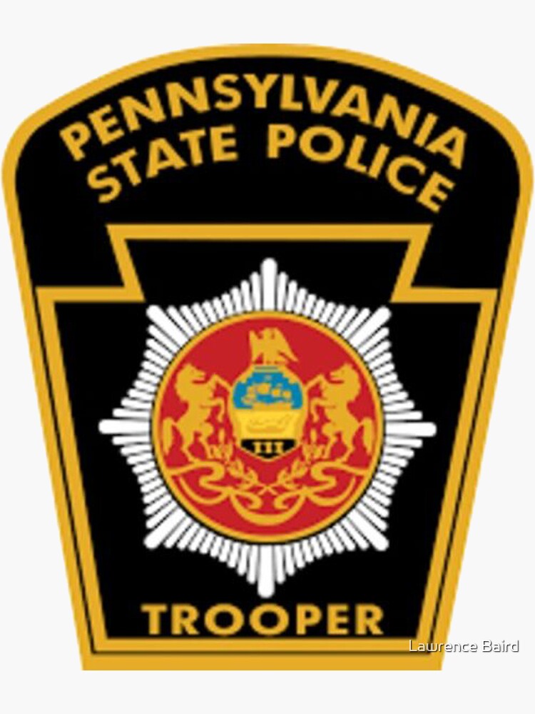 "Pennsylvania State Police" Sticker for Sale by lawrencebaird | Redbubble