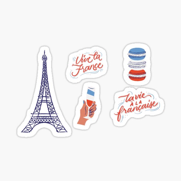 "France Sticker Pack" Sticker by SpillDesign17 | Redbubble