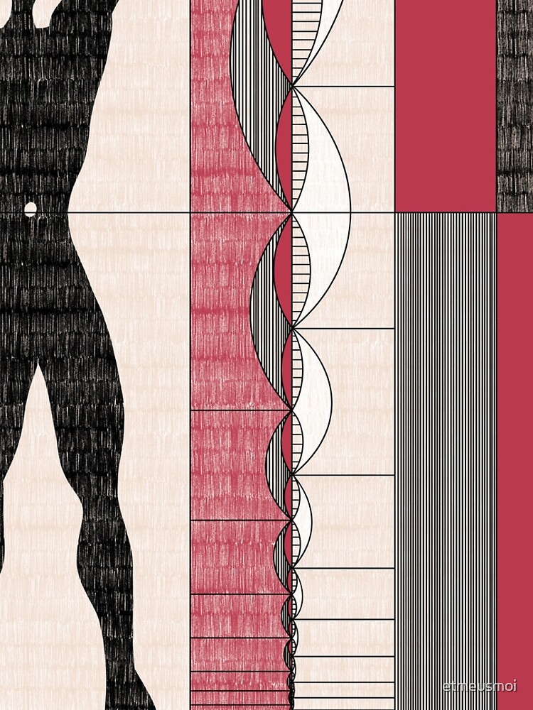 Le Corbusier architecture illustration minimalist colored pencil ...