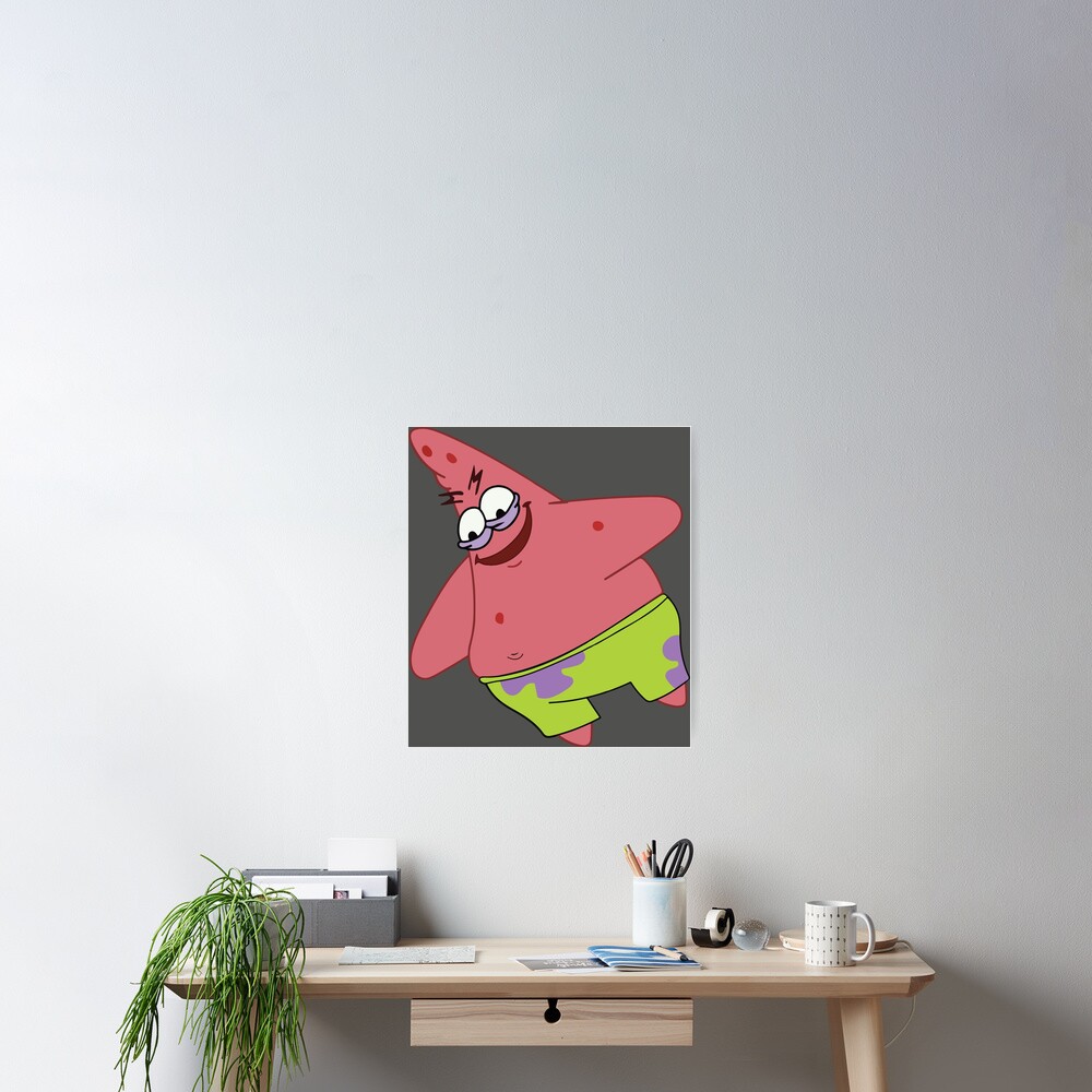 "Evil Patrick - Spongebob" Poster for Sale by NikkiMouse82 | Redbubble