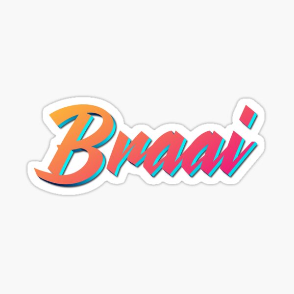 "Braai" Sticker for Sale by arendbotha | Redbubble