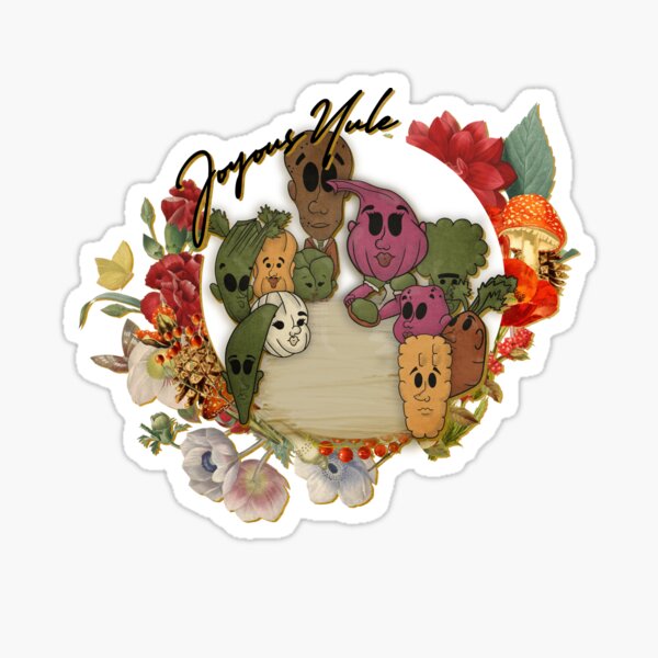 "Joyous Yule" Sticker for Sale by Pegasaurus-Rex | Redbubble