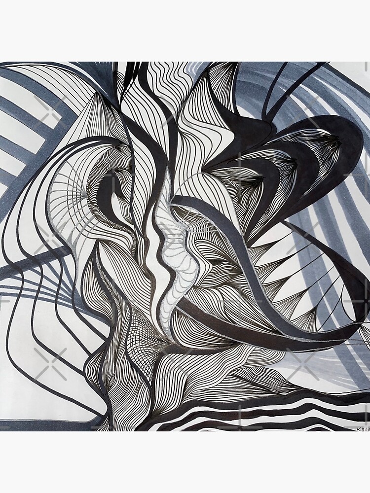 "unique line art abstract design" Poster by kdjekovic1989 | Redbubble