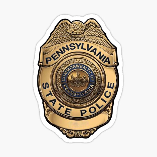 "Pennsylvania State Police" Sticker for Sale by lawrencebaird | Redbubble