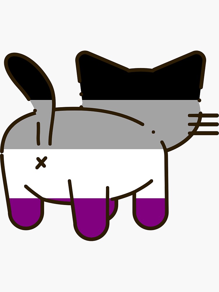 "lgbt asexual cat" Sticker for Sale by lgbtgear | Redbubble