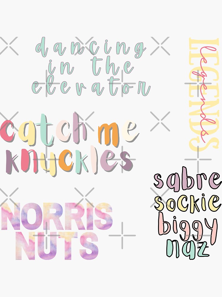 "Norris Nuts Legends band - catch me knuckles" Sticker for Sale by ...