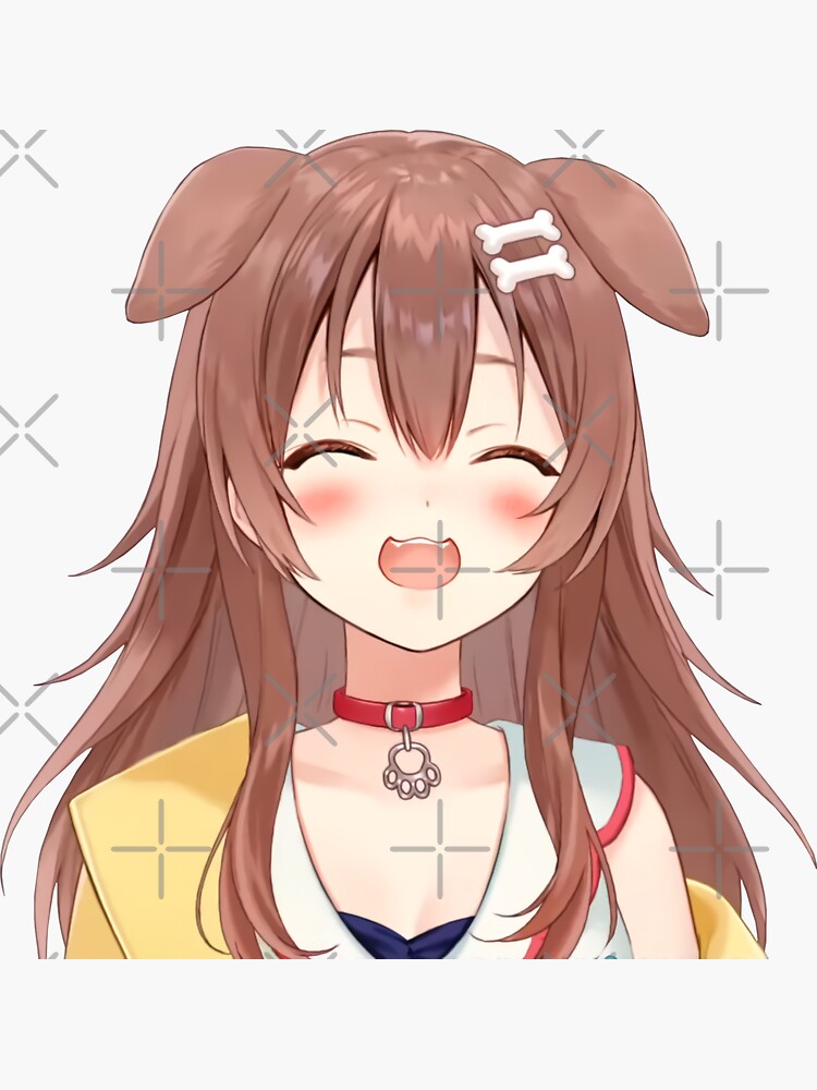 "Inugami Korone blessed smile - Hololive" Sticker for Sale by JR-Art ...