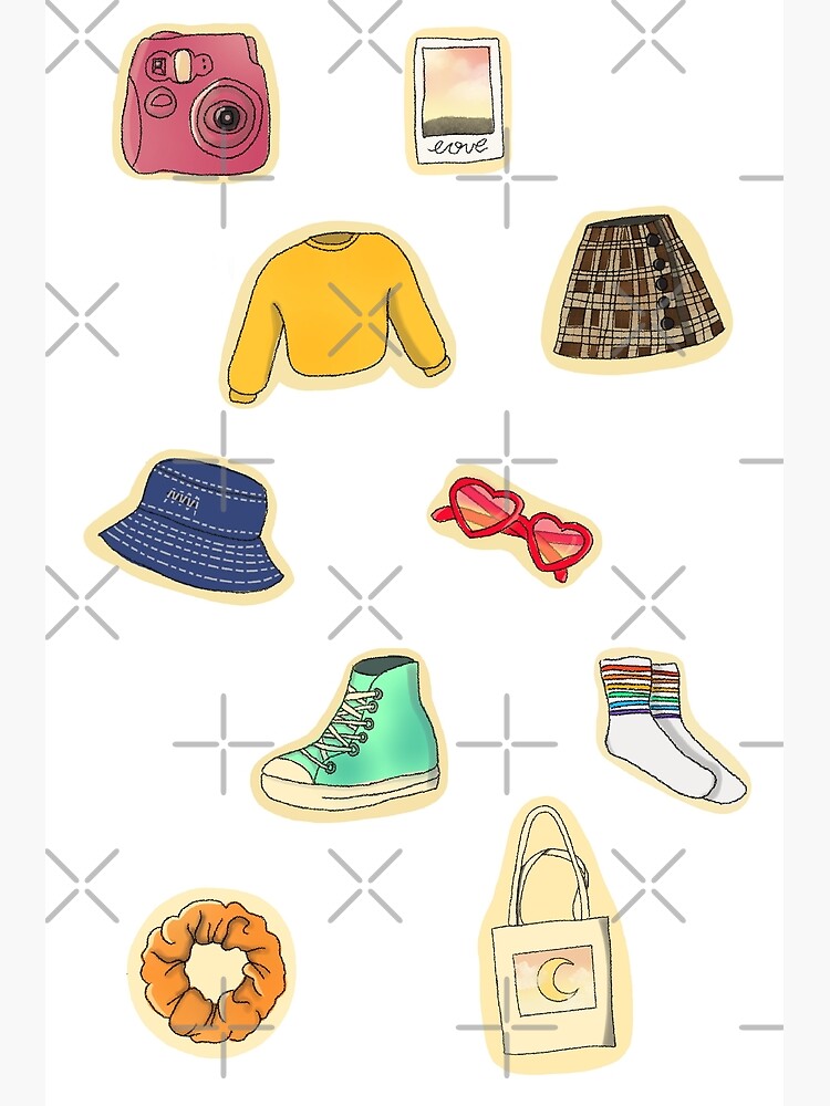 "Aesthetic Fashion Starter Pack" Poster for Sale by ArtsyJeydee915 ...