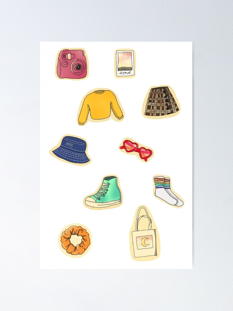 "Aesthetic Fashion Starter Pack" Poster for Sale by ArtsyJeydee915 ...