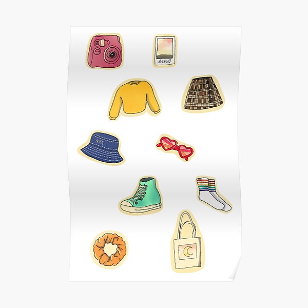 "Aesthetic Fashion Starter Pack" Poster for Sale by ArtsyJeydee915 ...