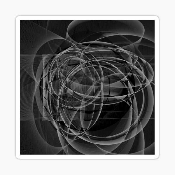 "Procedural Circles 1" Sticker for Sale by ninasketches | Redbubble
