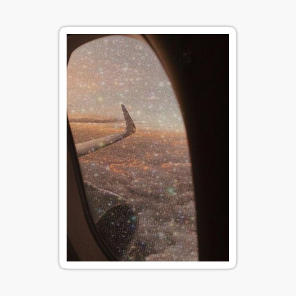 "airplane aesthetic" Sticker by lisasunflower | Redbubble
