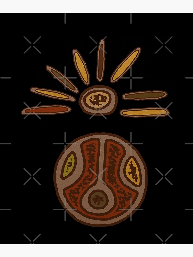 "Puerto Rico Taíno Sun Symbol sepia" Art Print for Sale by liamaris ...