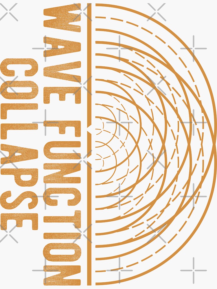 "Wave Function Collapse" Sticker by marieltoigo | Redbubble