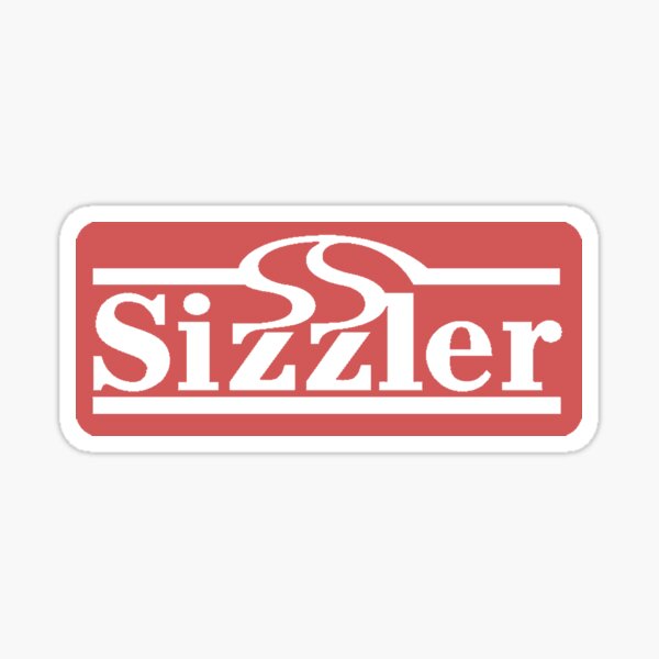 "sizzler logo" Sticker by chaimael | Redbubble