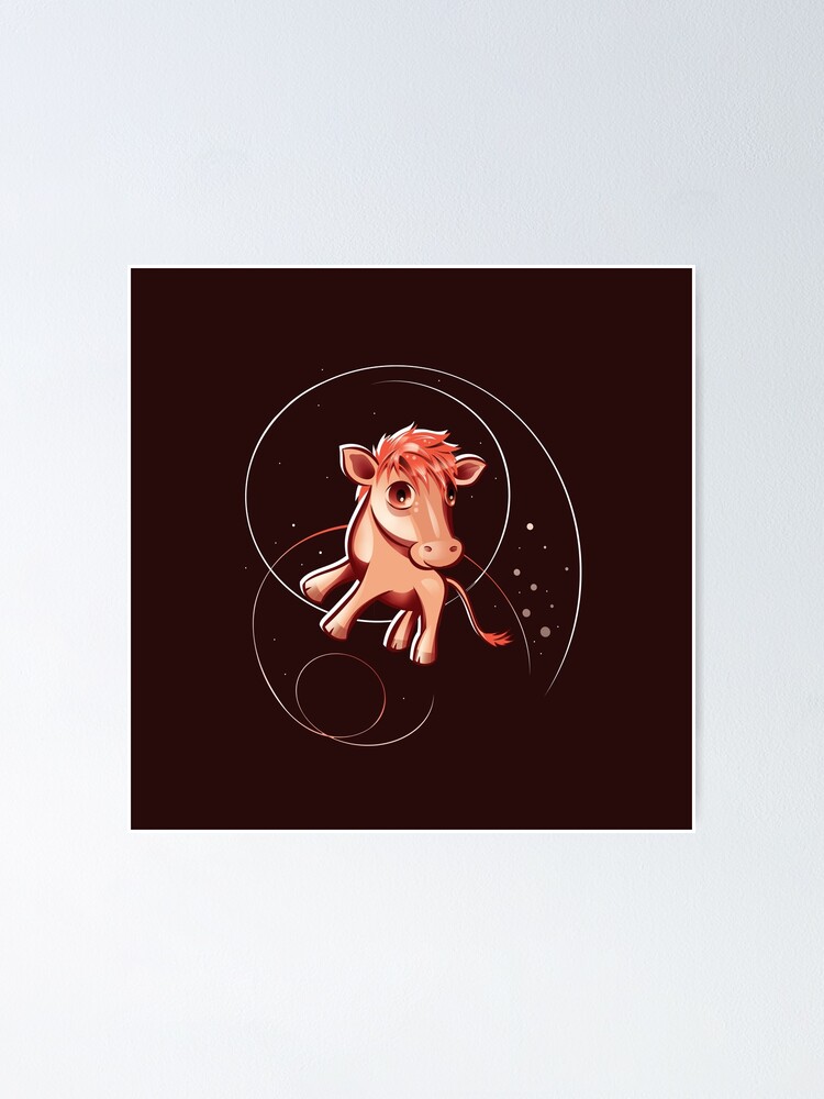 "ANIME CALF" Poster for Sale by NOSYMICE | Redbubble