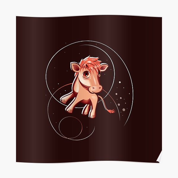 "ANIME CALF" Poster for Sale by NOSYMICE | Redbubble