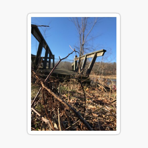 "Low Angle Dock Lookout on the River (Natural Lighting)" Sticker for ...