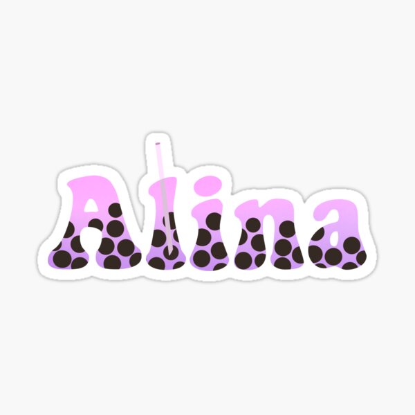 "Alina boba desighn" Sticker for Sale by WackoArts | Redbubble