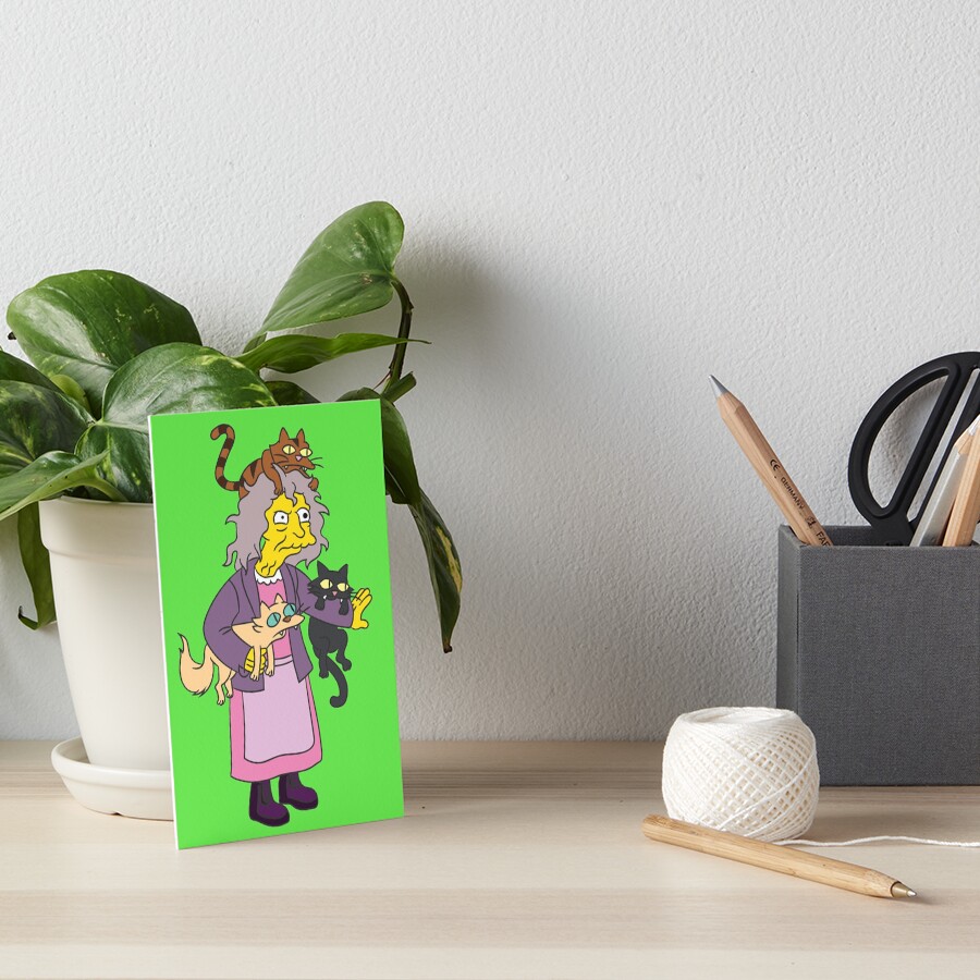 "Eleanor Abernathy (Cat's crazy)" Art Board Print for Sale by Lache ...