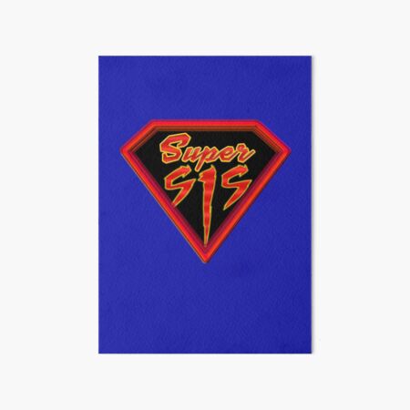 "SuperSis - Sister Gift Ideas- Super Sister Badge Emblem - Red and ...