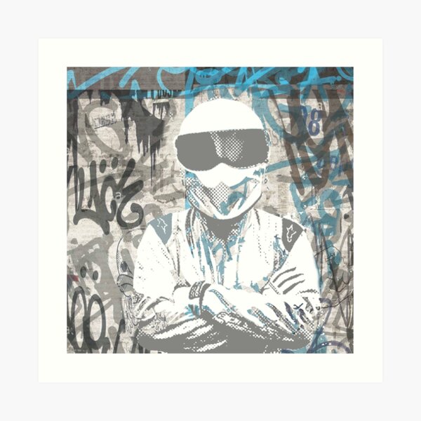"The stig street art!" Art Print for Sale by chaconteam | Redbubble