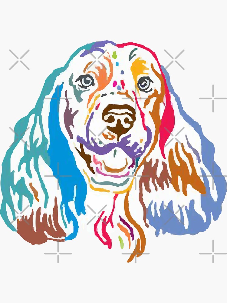 "Sprocker Spaniel- dog for everybody" Sticker for Sale by Azhastor ...