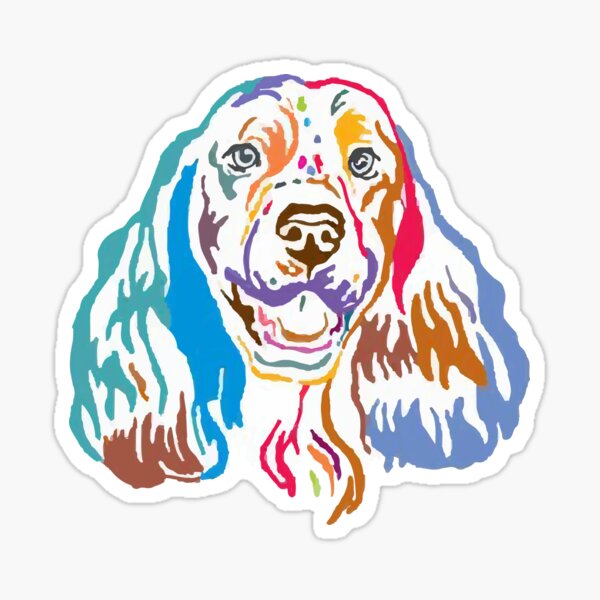 "Sprocker Spaniel- dog for everybody" Sticker for Sale by Azhastor ...