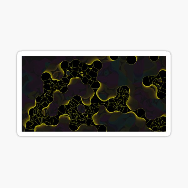 "Yellow Blobs" Sticker by ninasketches | Redbubble