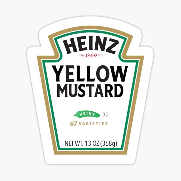 Mustard Stickers | Redbubble