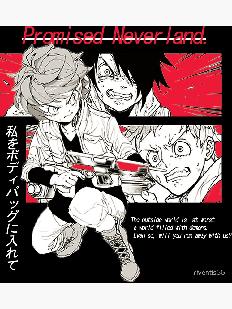 " Promised Neverland ''OUTSIDE WORLD'' V2" Art Print for Sale by ...