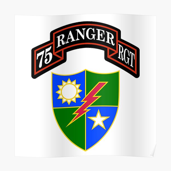 "75th Ranger Regiment" Poster for Sale by Buckwhite | Redbubble