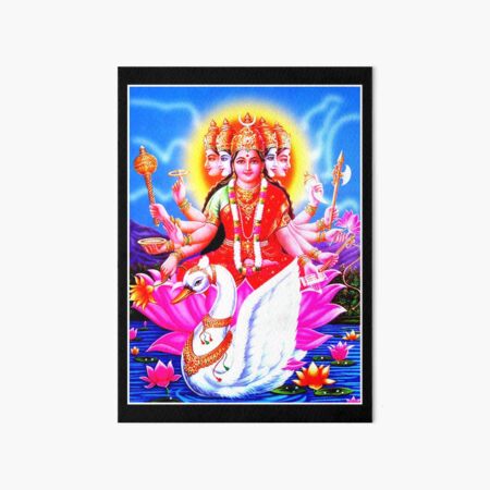 "Hindu Gayatri Mantra Goddess Print" Art Board Print for Sale by ...