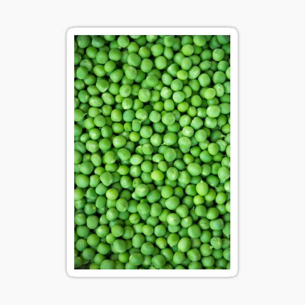 "Peas" Sticker for Sale by Lhitam | Redbubble