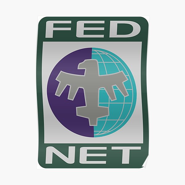 "Starship Troopers FED NET Fednet News Logo" Poster by NerdsLoot ...