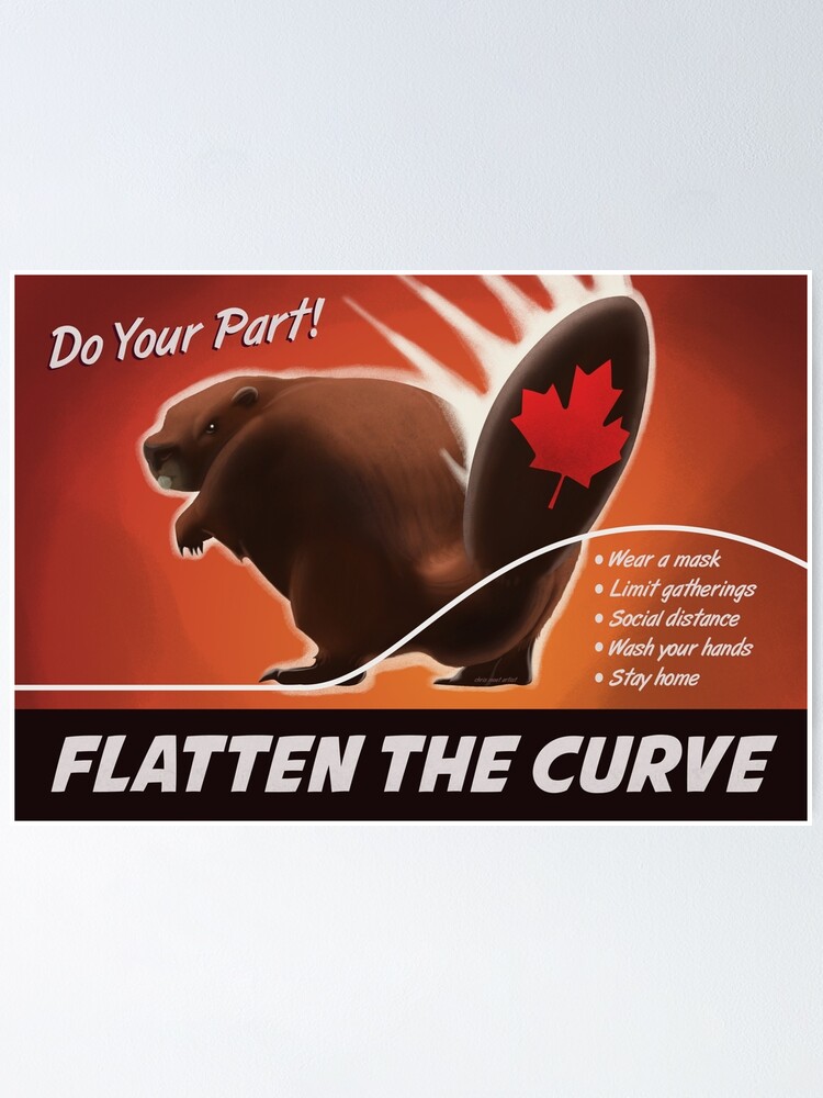 "Flatten the Curve!" Poster for Sale by chrismoet | Redbubble
