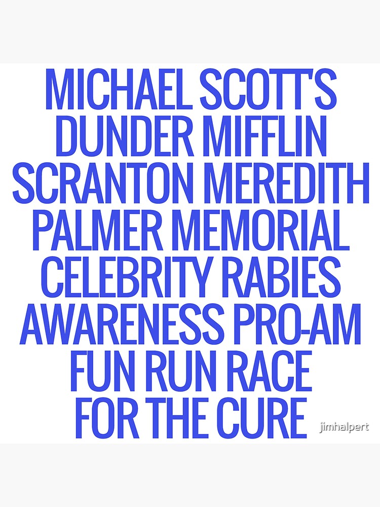 "The Office- Fun Run" Sticker by jimhalpert | Redbubble