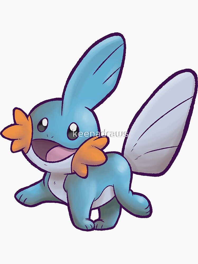 "Water Type Mudskipper Starter" Sticker for Sale by keenadraws | Redbubble
