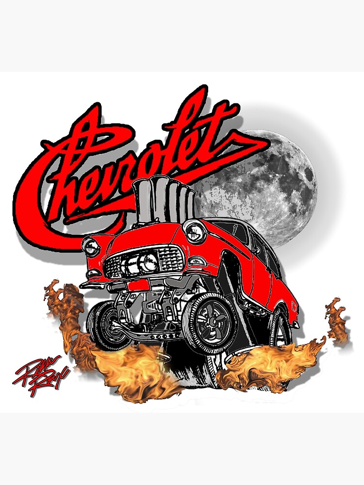 "Chevy Gasser" Poster for Sale by rikkirocx | Redbubble