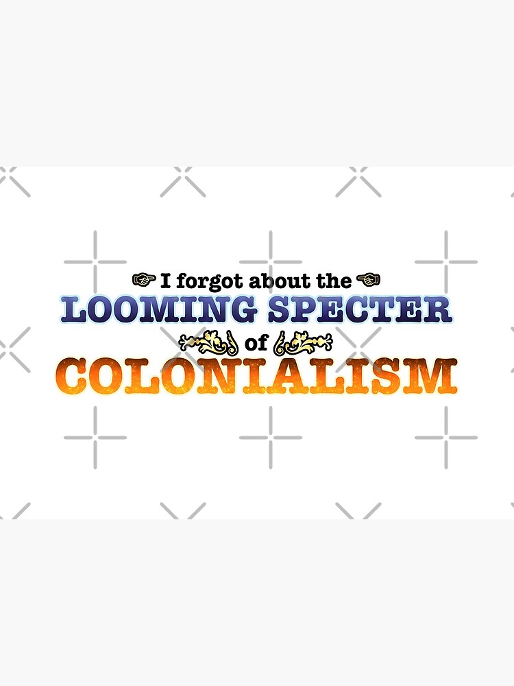 "The Looming Specter of Colonialism" Mask for Sale by OSPYouTube ...